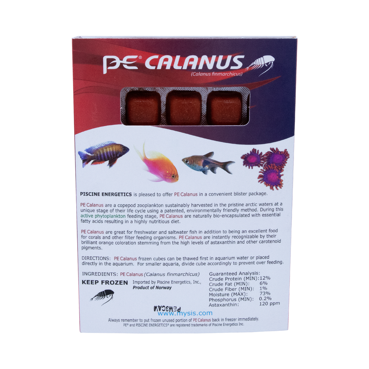 PE Frozen Calanus | New Dawn Aquaculture